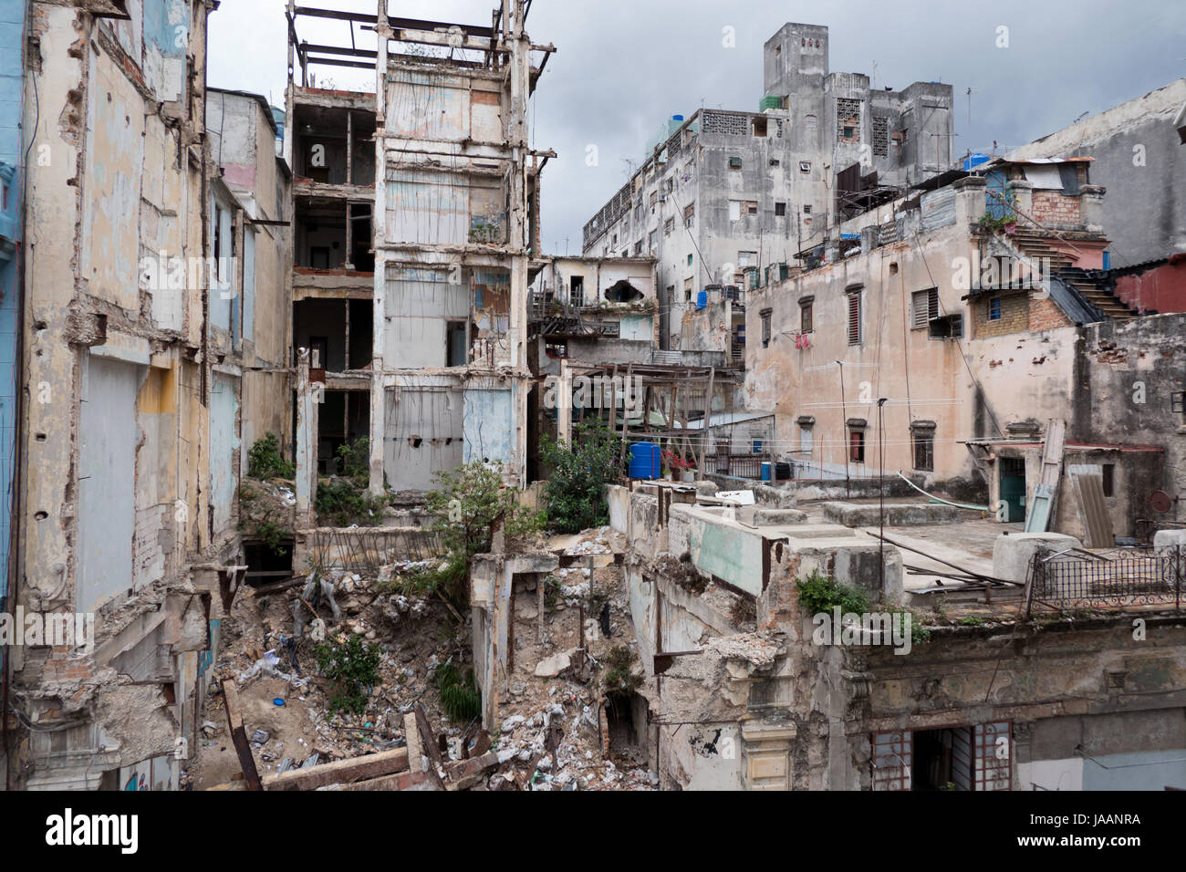 View of Old Havana, Cuba. Cuban city with architecture, residential ...