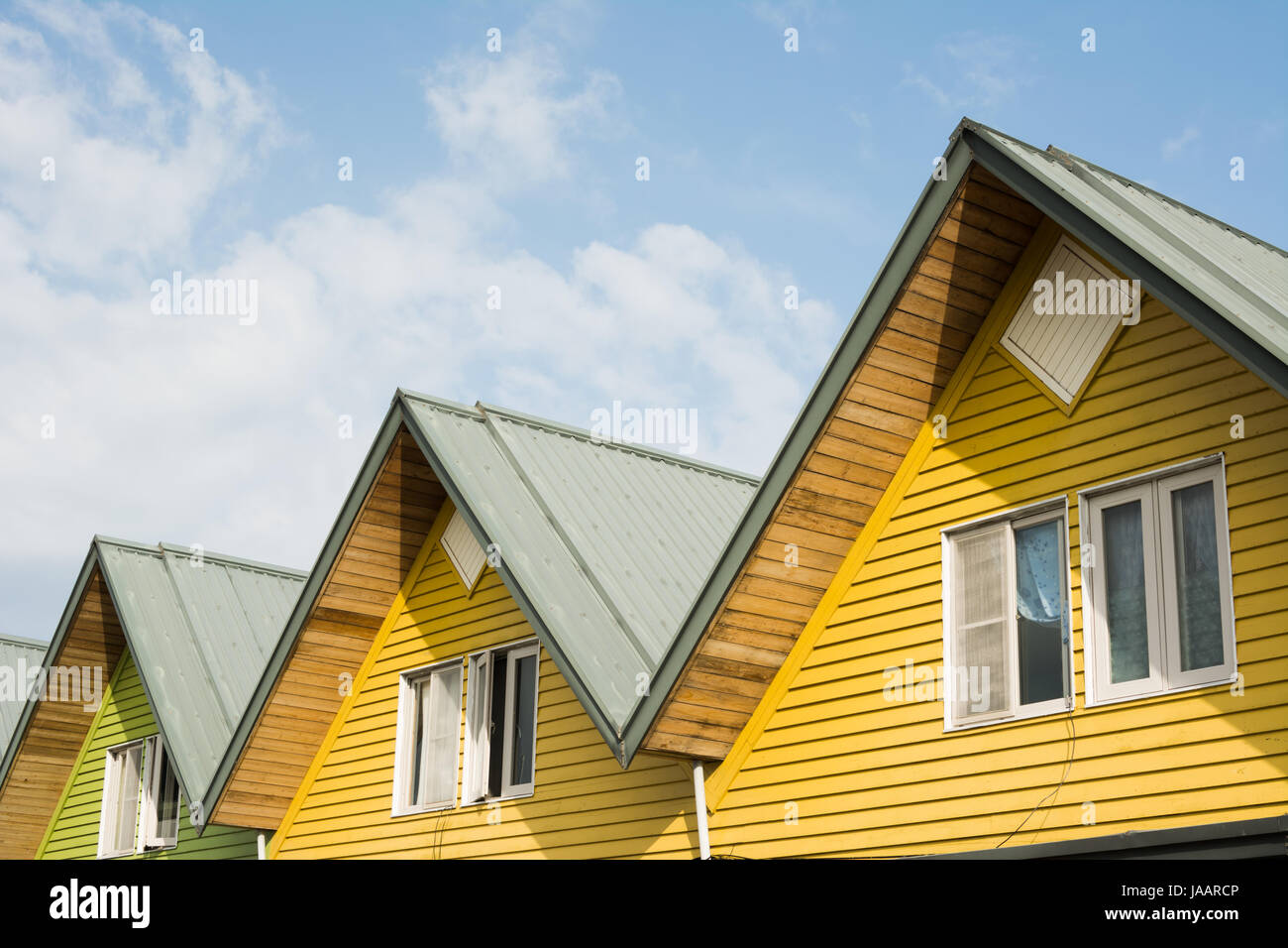 Roofs of houses in row Stock Photo - Alamy