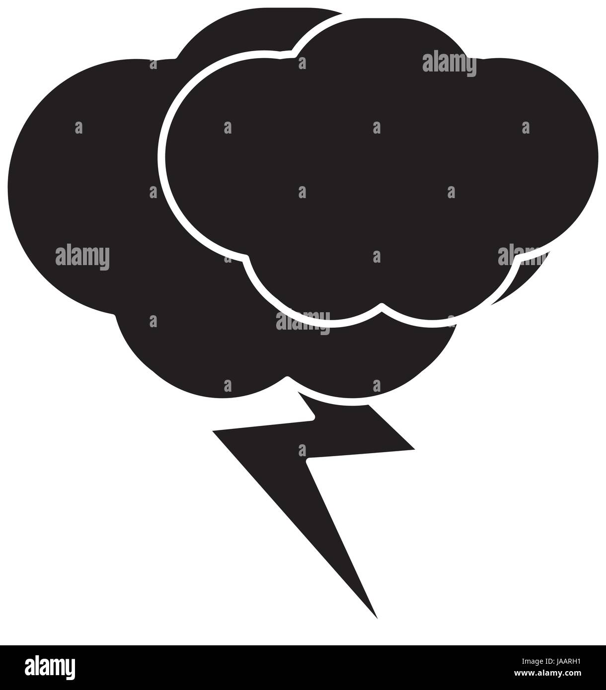 clouds and bolt icon Stock Vector Image & Art - Alamy
