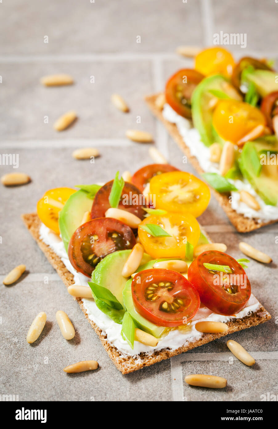 Swedish Rye Crisp Toast With Cream Cheese