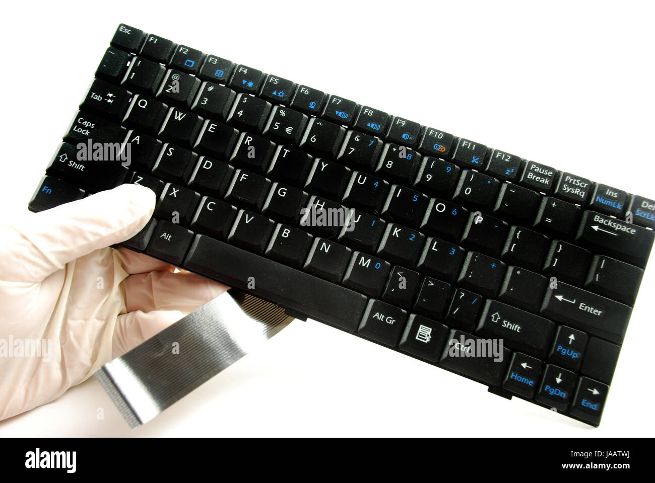 picture of a computer keyboard showing the individual keys Stock Photo ...