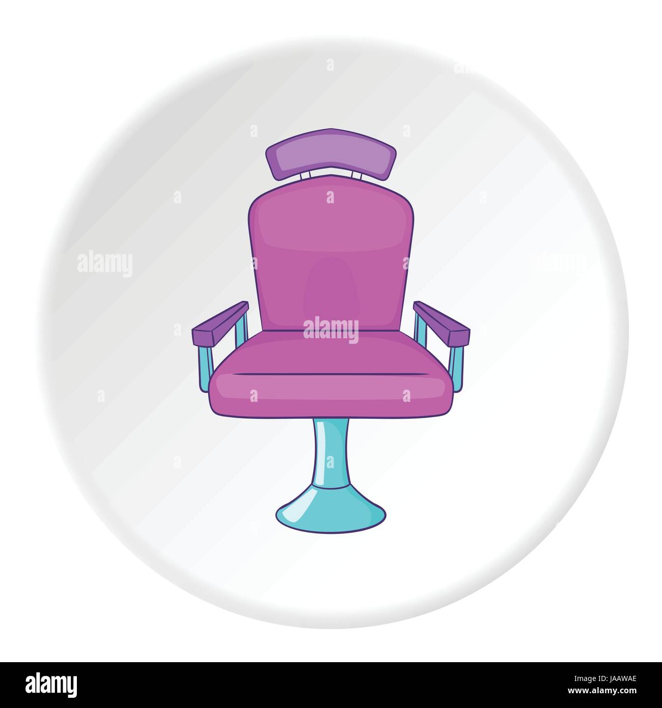 Barber chair icon cartoon style hi-res stock photography and images - Alamy