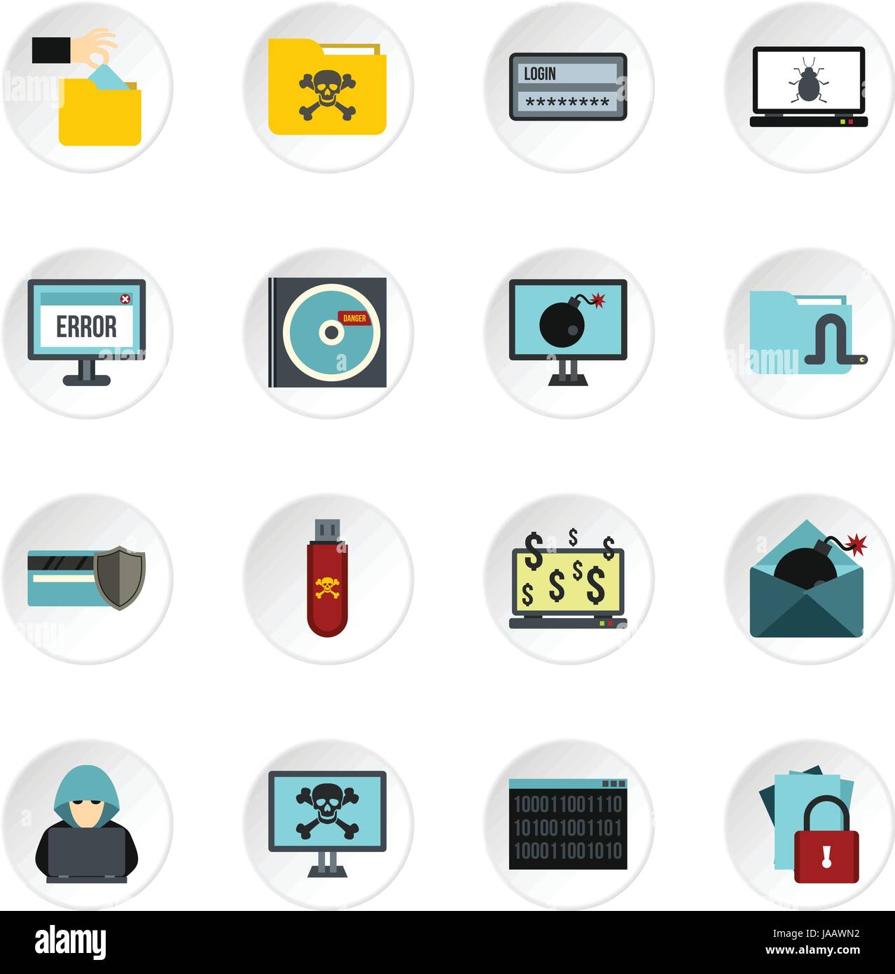 Hacking icons set, flat style Stock Vector Image & Art - Alamy Hacking icons set, flat style Stock Vector Image & Art - Alamy