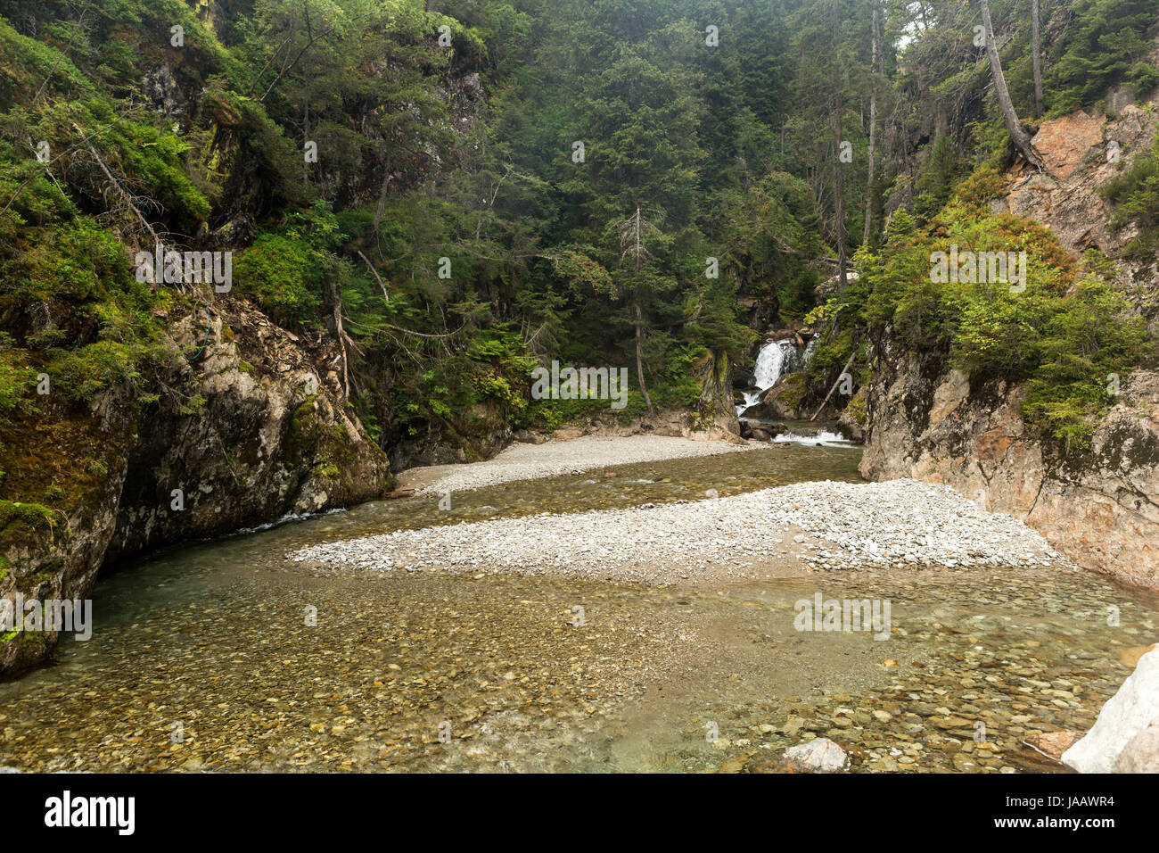 alps, hike, go hiking, ramble, austrians, waterfall, gravel, river bed ...