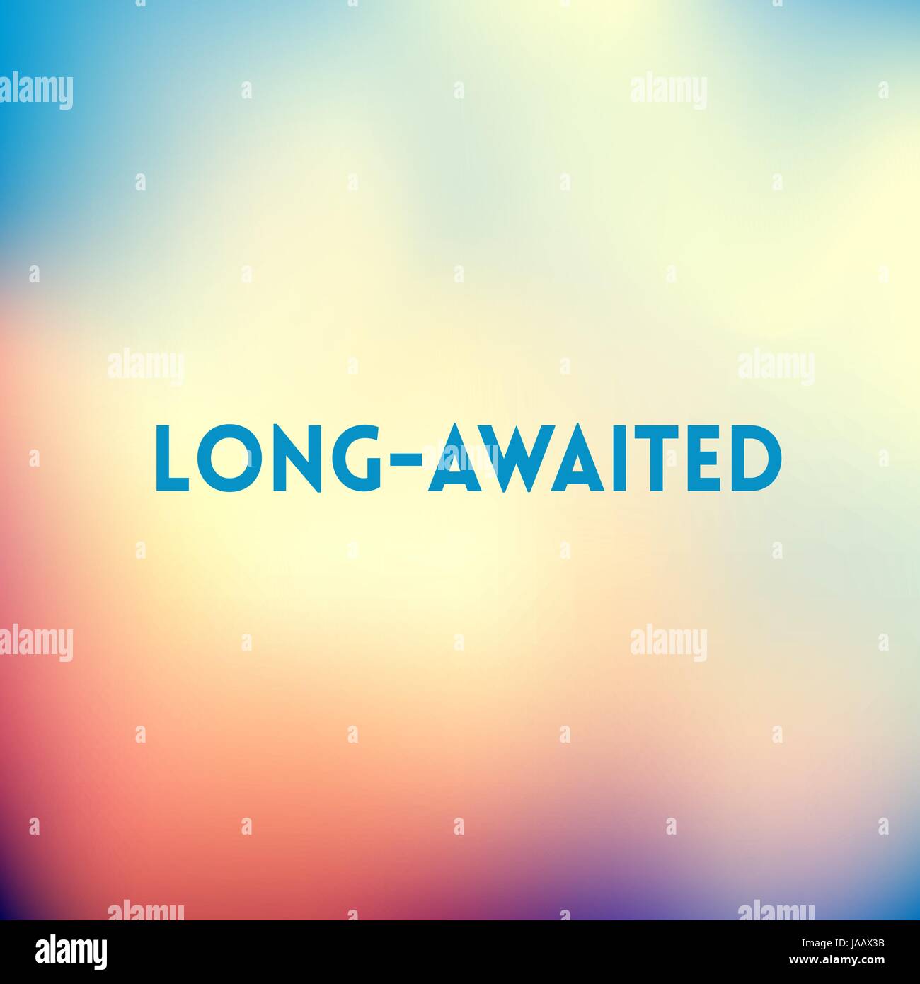 square blurred blue background - sunset sea and palm tree Stock Vector ...