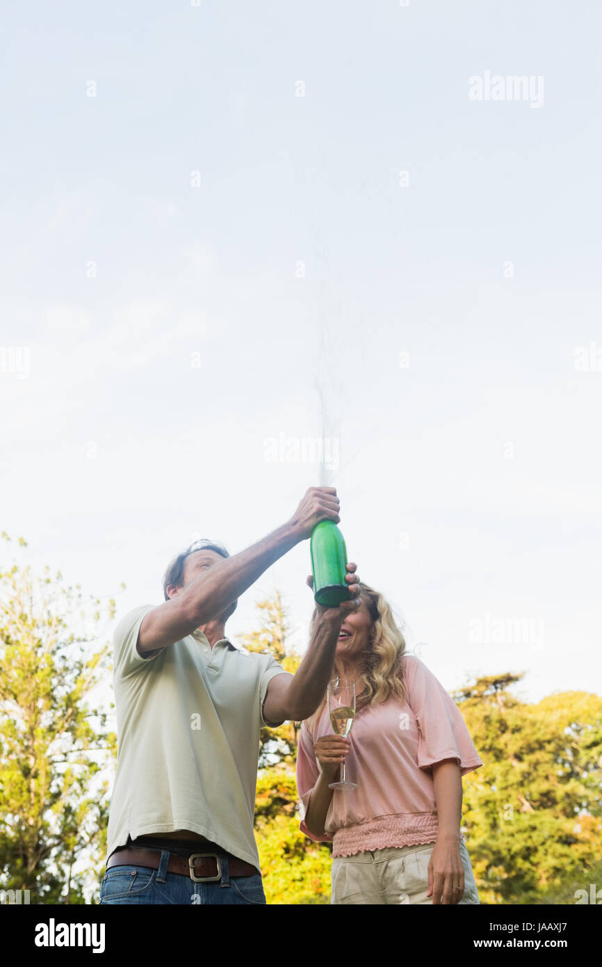 Man Spraying Champagne High Resolution Stock Photography And Images Alamy