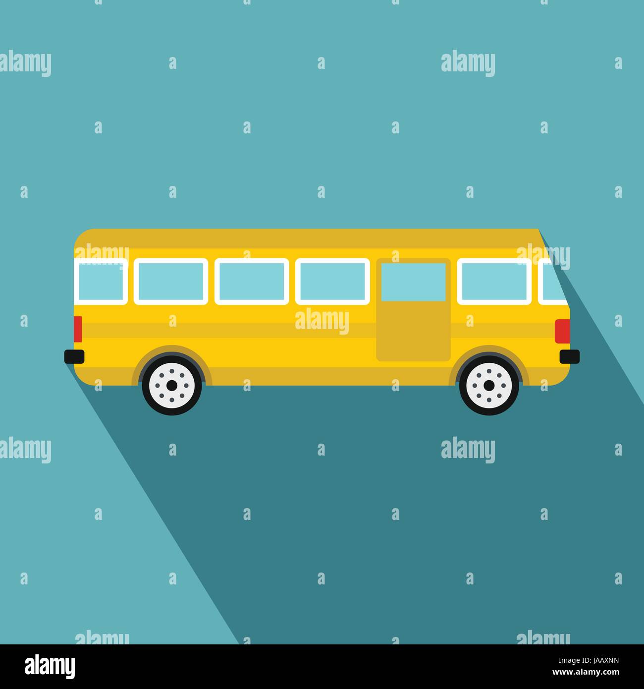 Bus icon, flat style Stock Vector Image & Art - Alamy