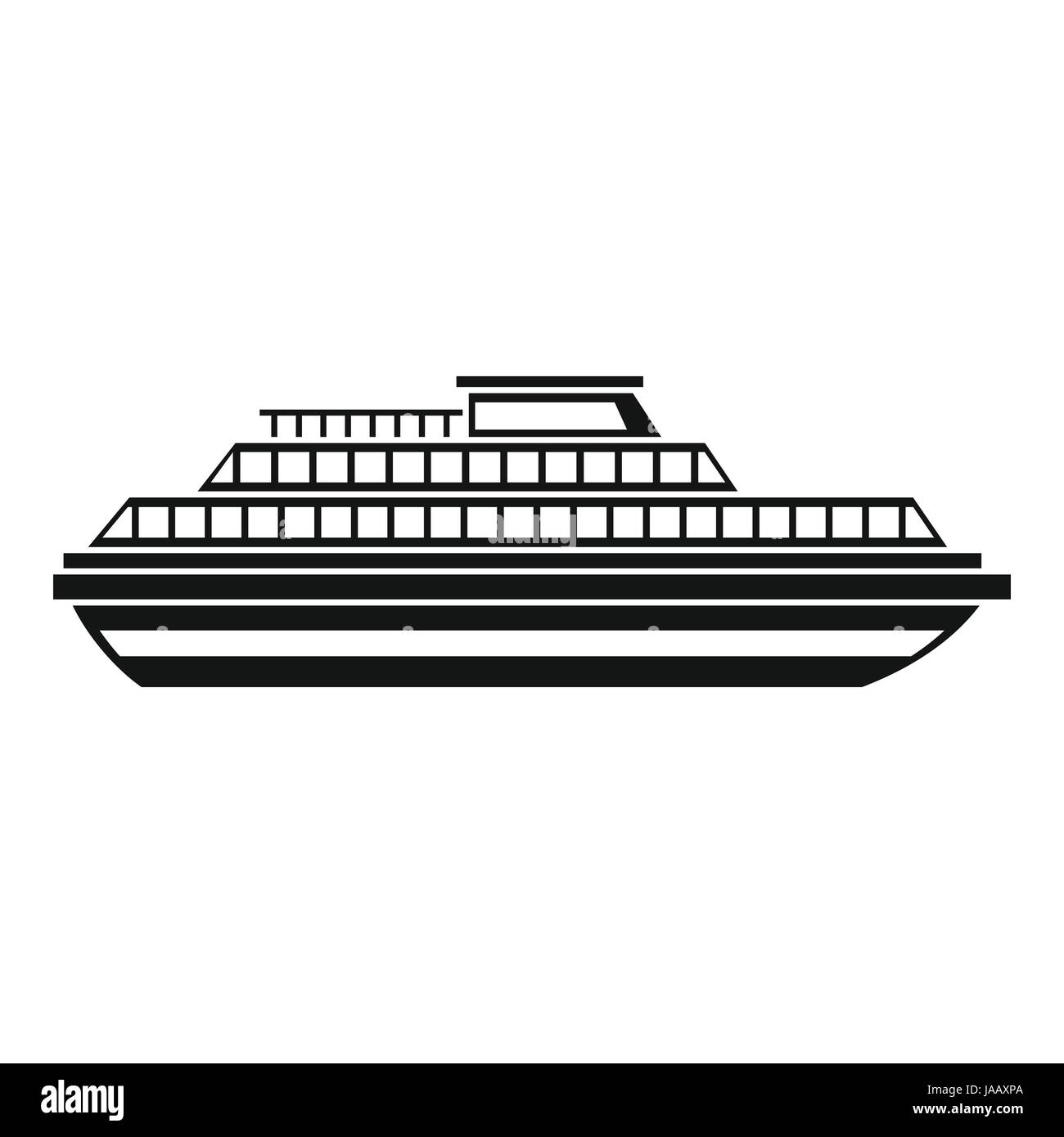 Cruise ship icon, simple style Stock Vector Image & Art - Alamy