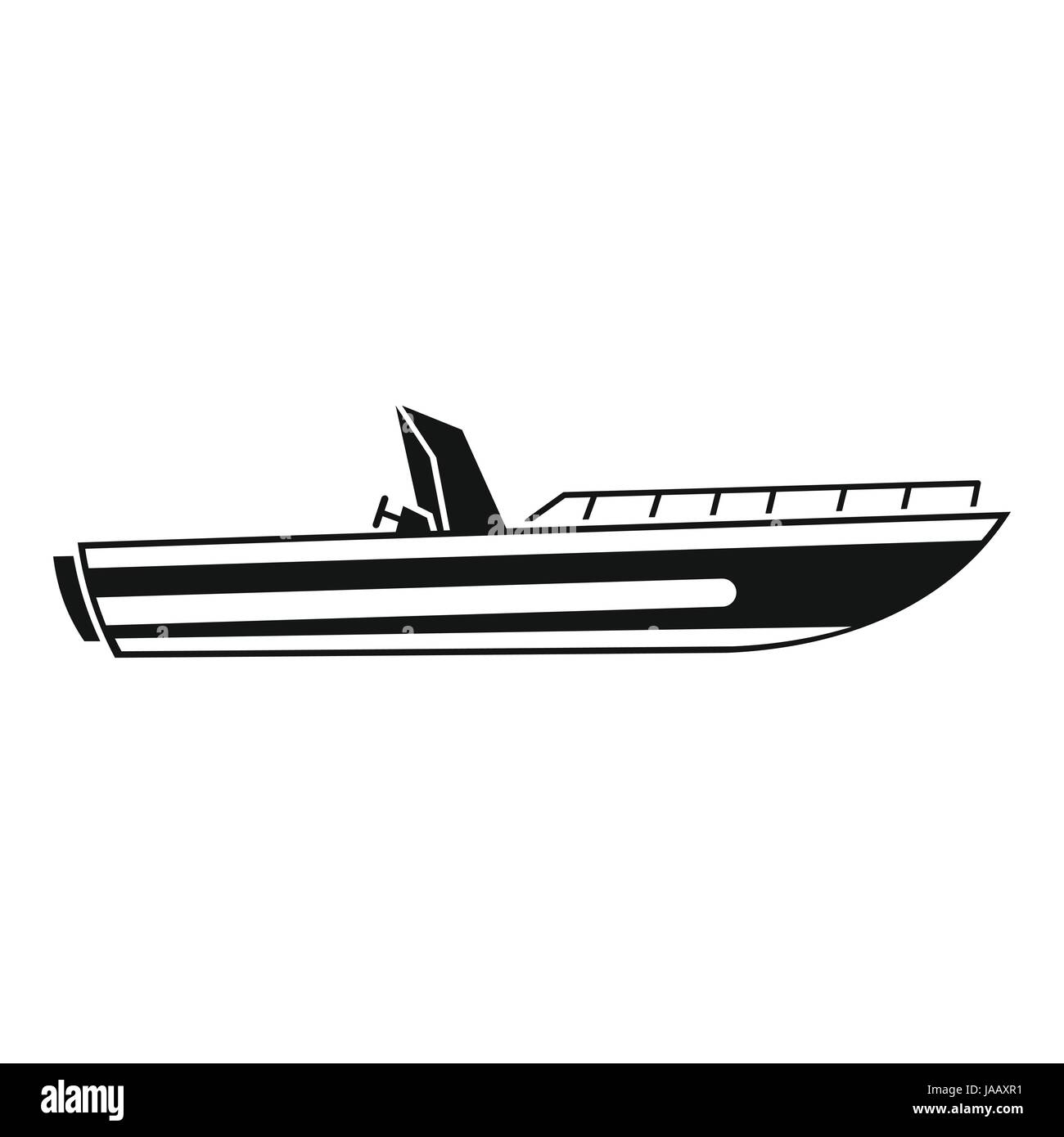 Motor speed boat icon, simple style Stock Vector Image & Art - Alamy