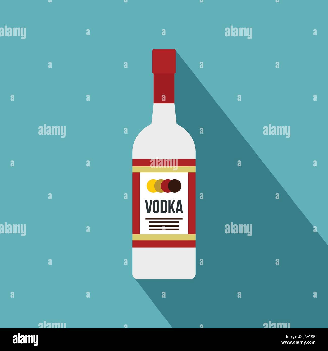 Vodka icon, flat style Stock Vector Image & Art - Alamy