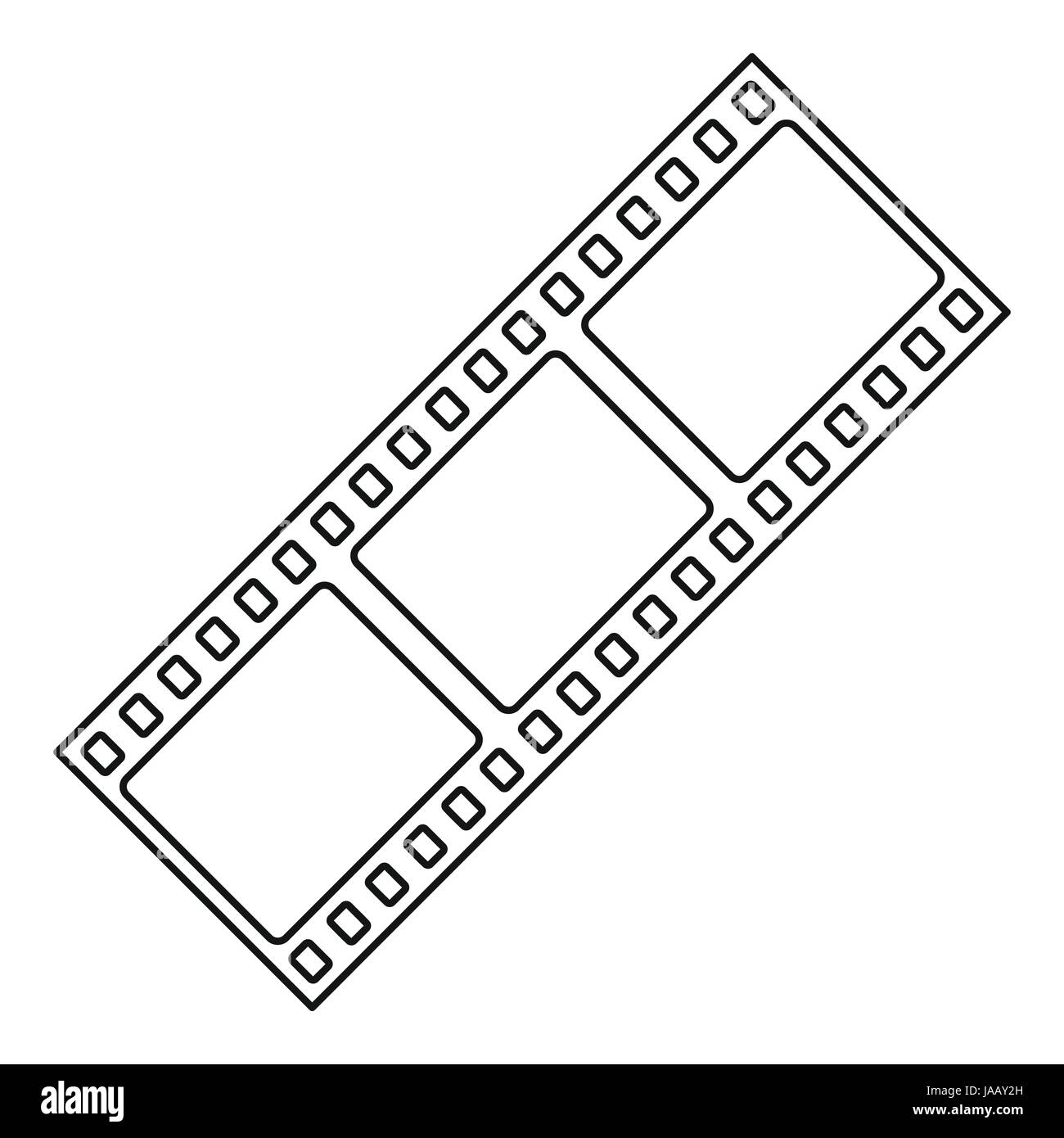 Film strip icon, outline style Stock Vector Image & Art - Alamy