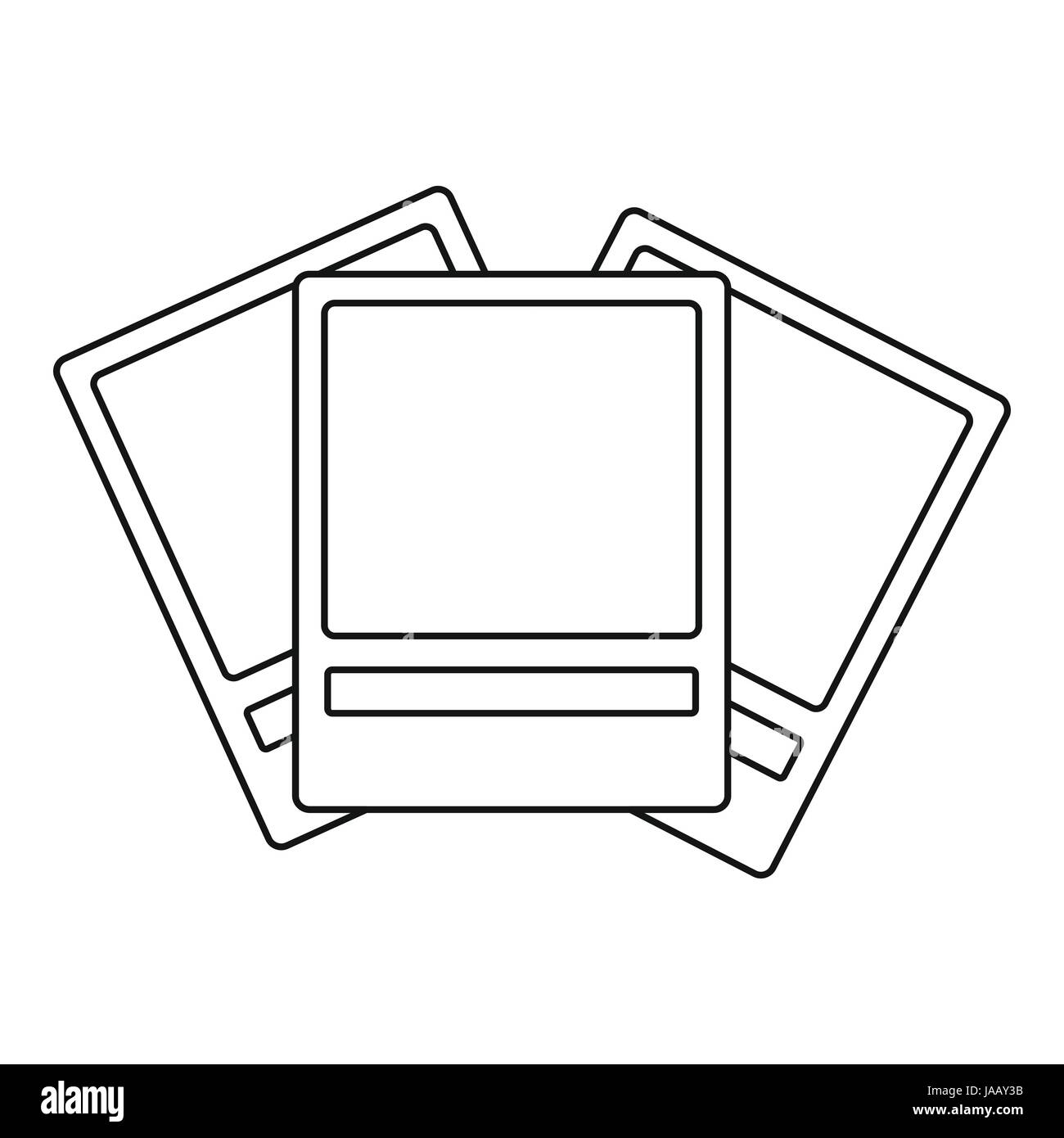 Photos icon, outline style Stock Vector Image & Art - Alamy