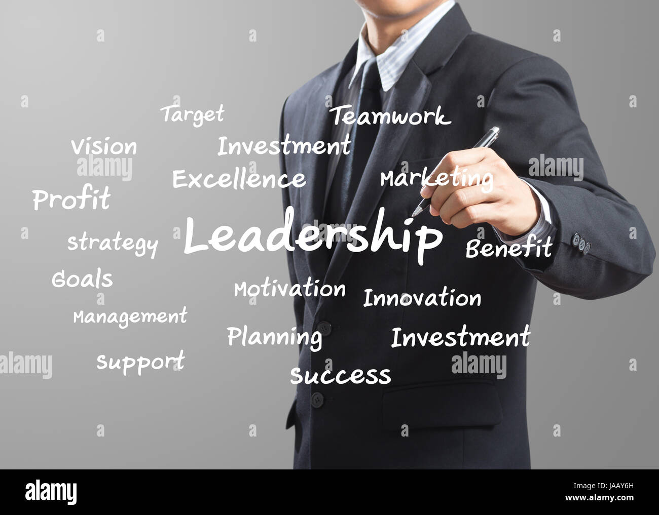 business man writing Leadership Stock Photo - Alamy