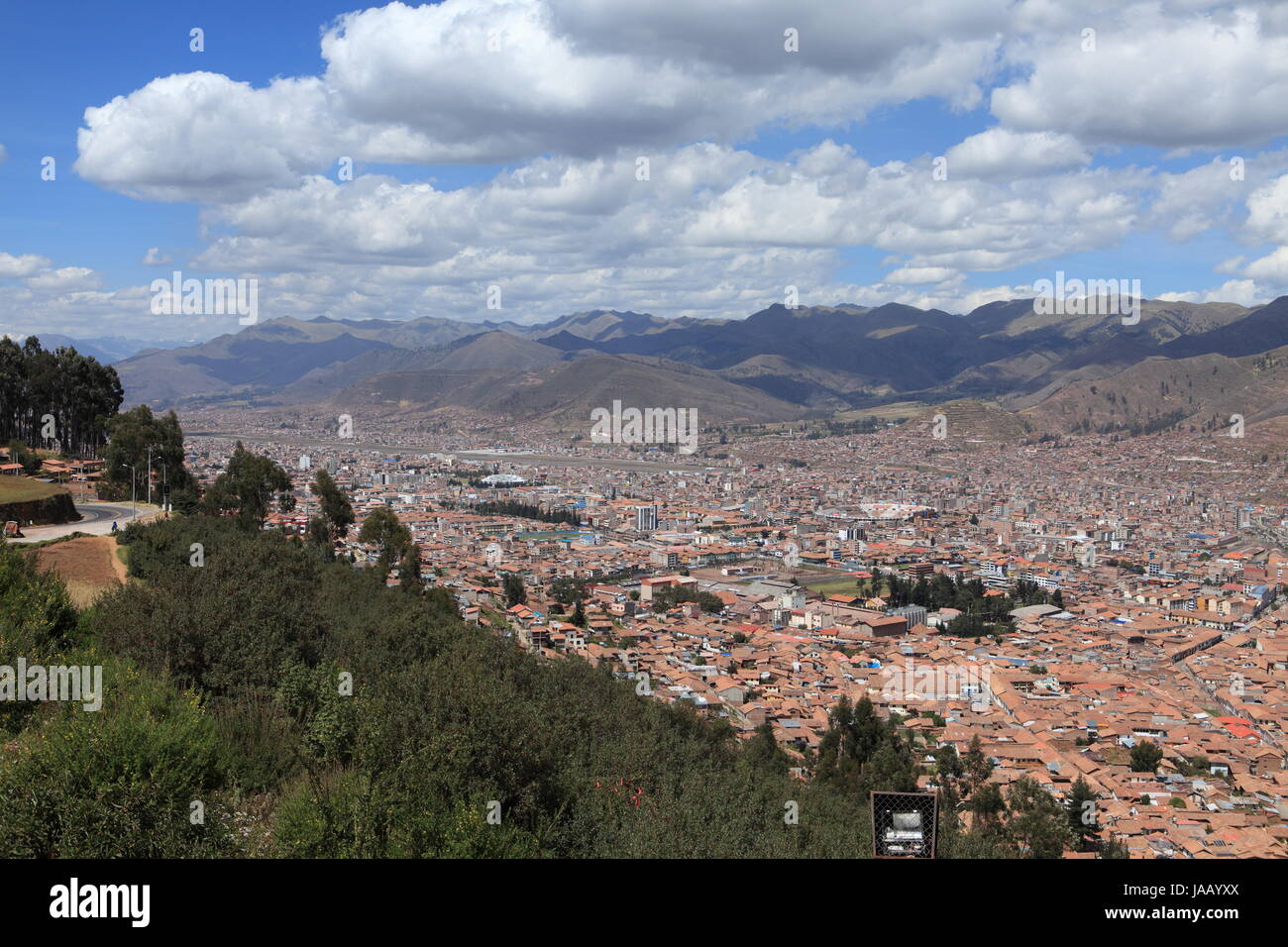 city, town, roofs, south america, peru, rooftop, historical, city, town ...
