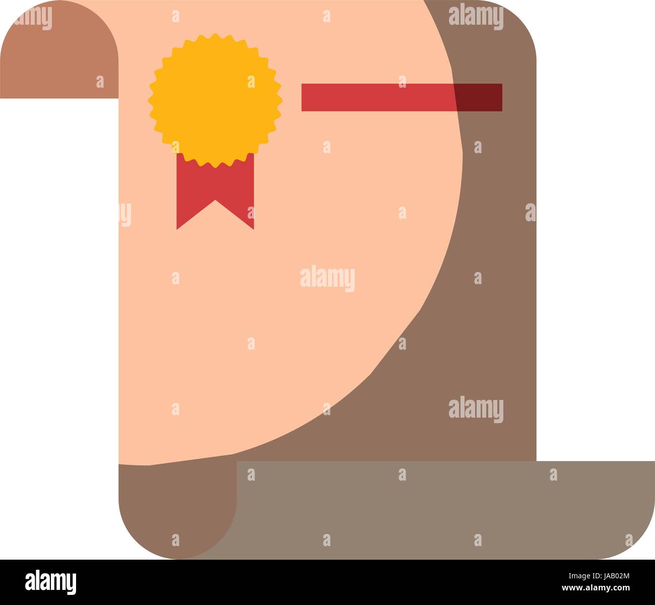 realistic colorful shading image certificate document paper page with ...
