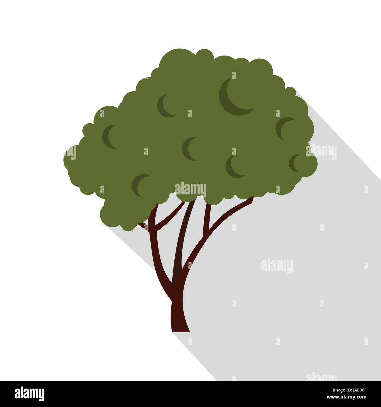 Shadow of tree crown Stock Vector Images - Alamy