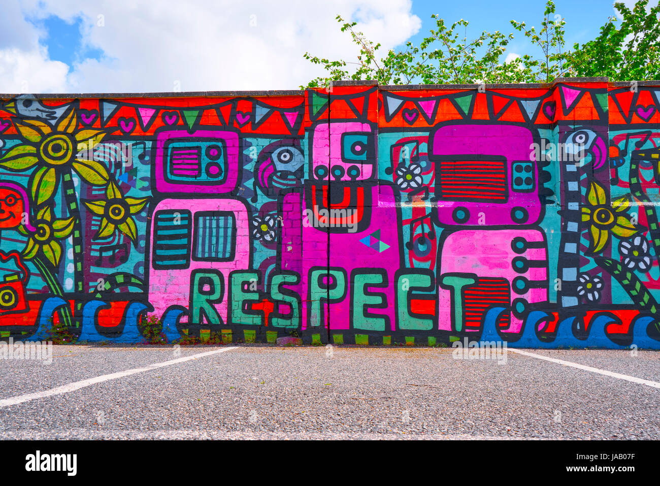 The Word Respect In Graffiti