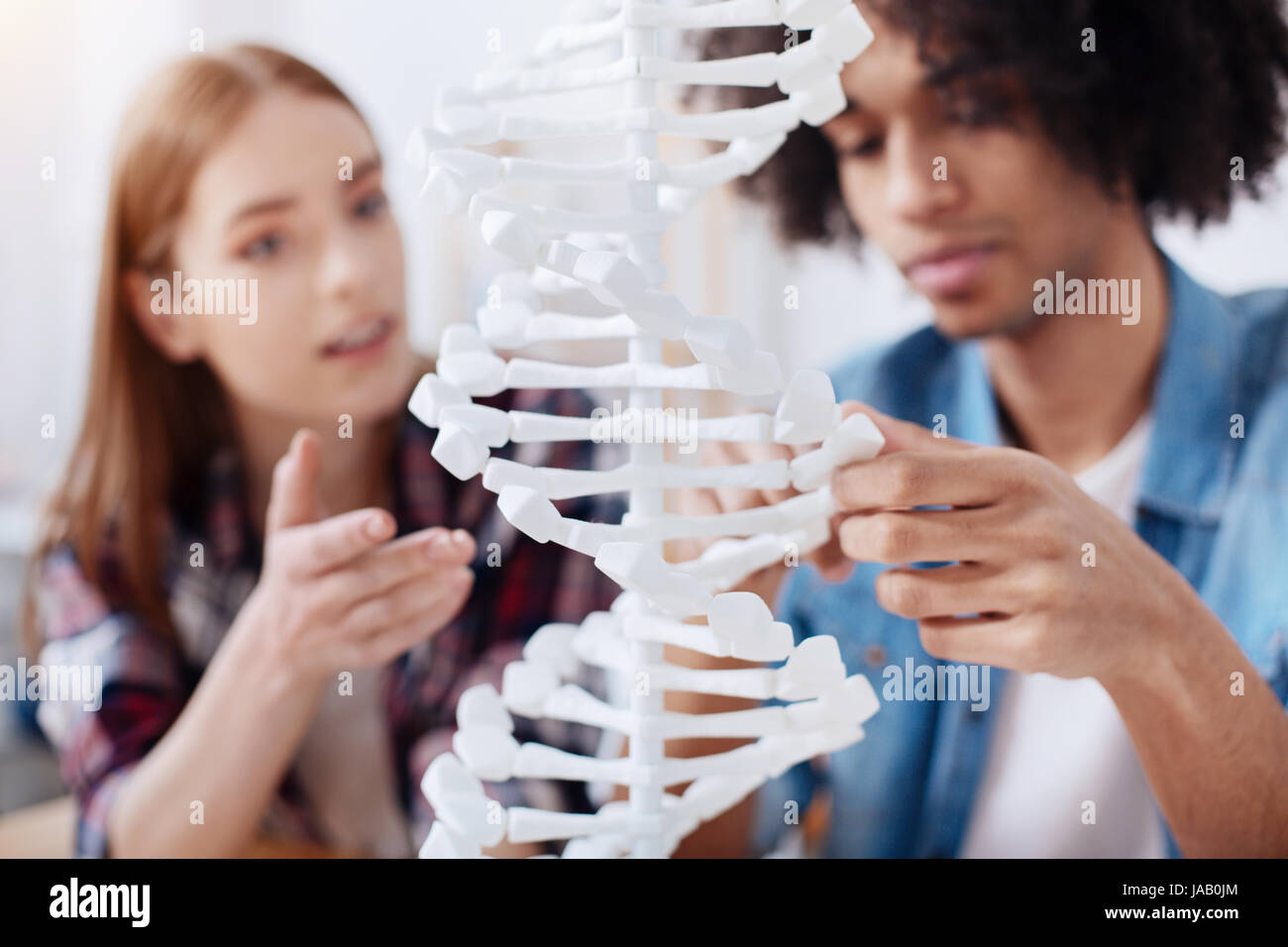 Fascinating subject. Young ambitious clever people sitting at the table ...