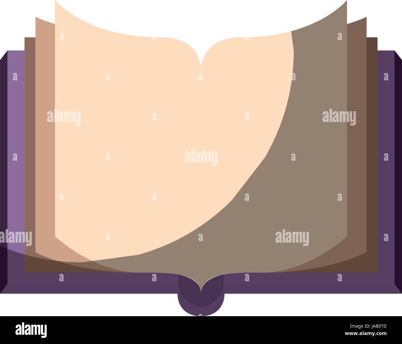 realistic colorful shading image of front view open book Stock Vector ...