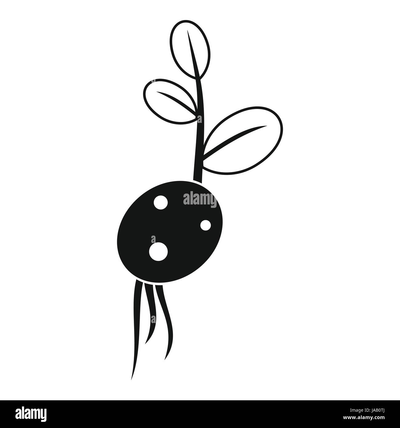 Potato sprout from the root icon, simple style Stock Vector Image & Art ...