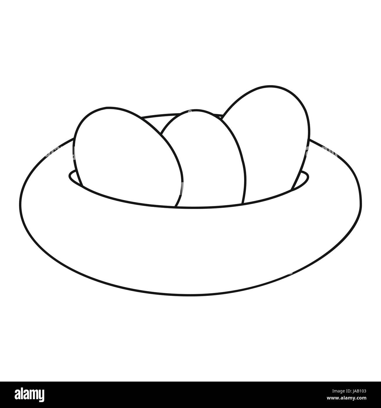 Bird nest hen eggs Black and White Stock Photos & Images - Alamy