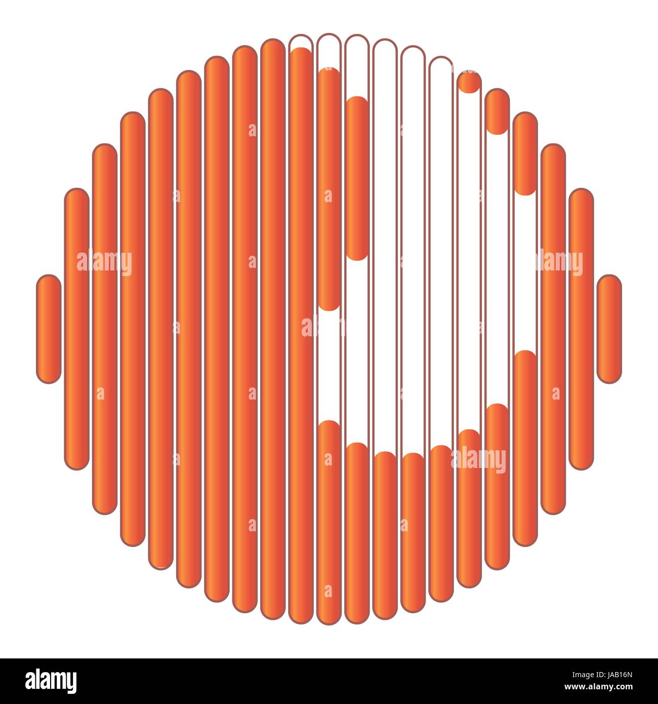 Orange circular loading icon, cartoon style Stock Vector Image & Art ...