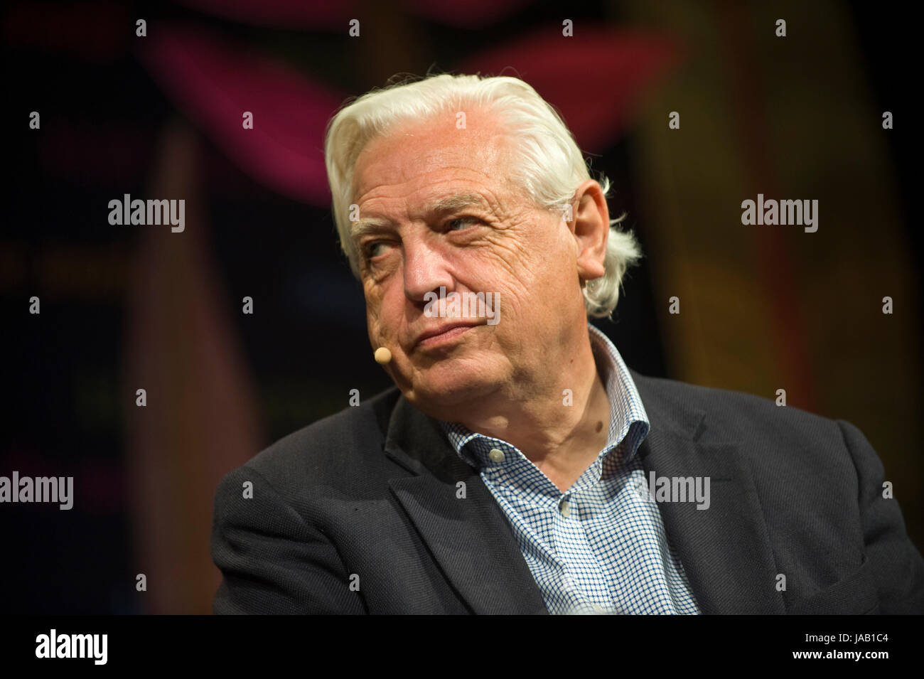 John Simpson BBC journalist speaking about his life & career on stage ...