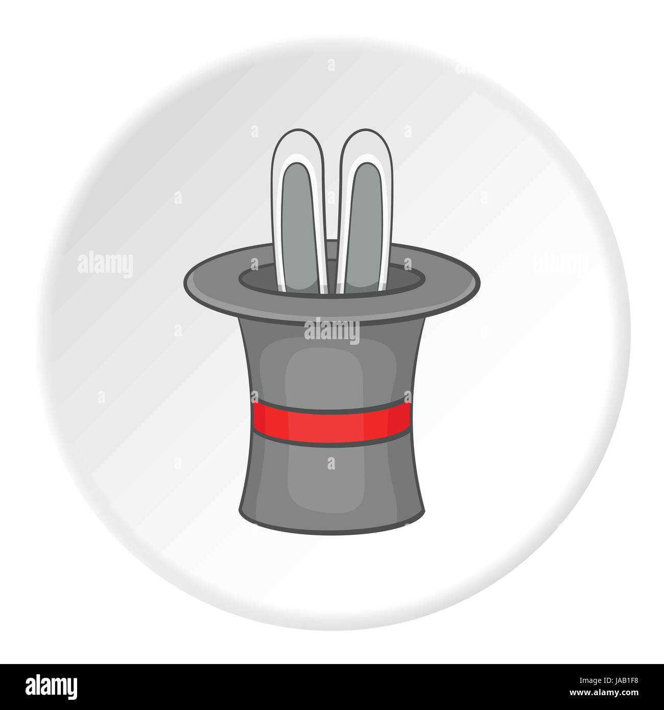 Grey top hat Stock Vector Images - Alamy