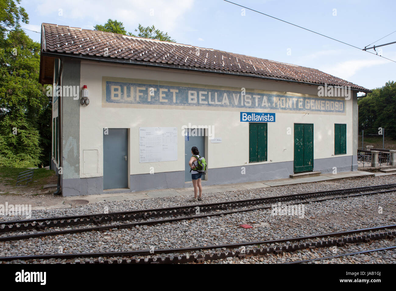 Bellavista railway station on the line Capolago - Monte Generoso ...