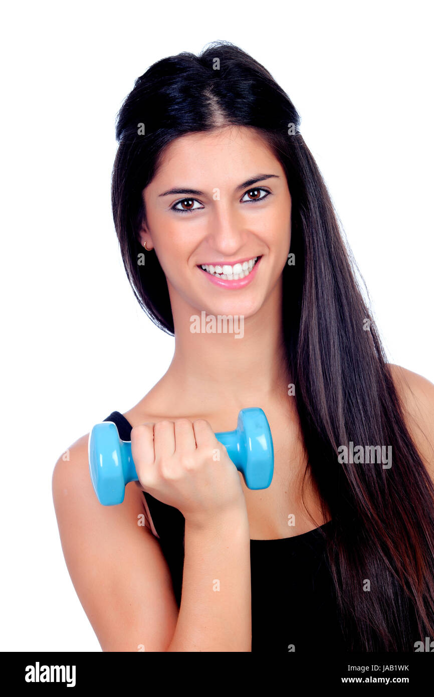 exercise, exercising, dumbbells, girl, girls, fitness, healthy, dapper ...