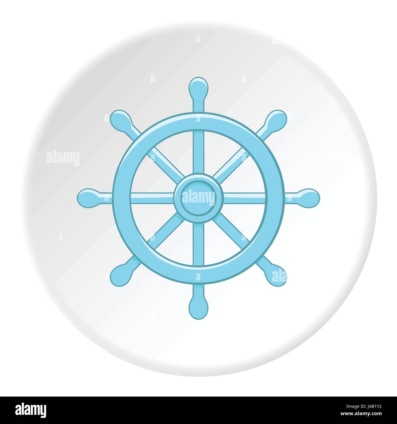 Rudder icon, flat style Stock Vector Image & Art - Alamy