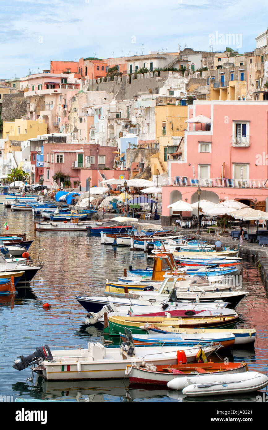 colorful procida on the mediterranean sea,italy Stock Photo - Alamy