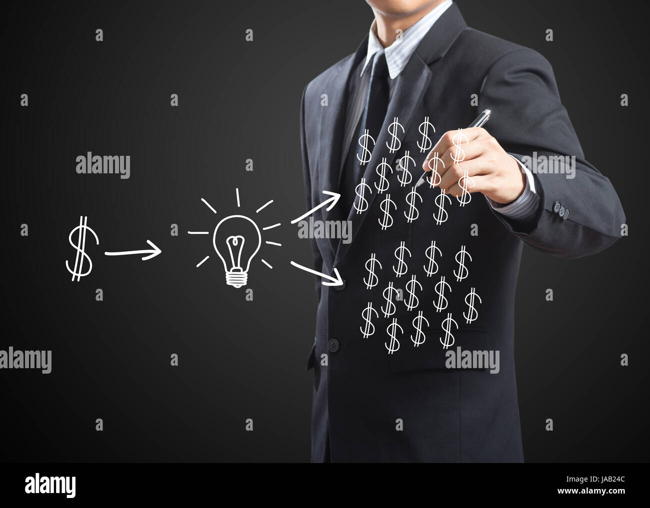 Creative process man writing hi-res stock photography and images - Alamy