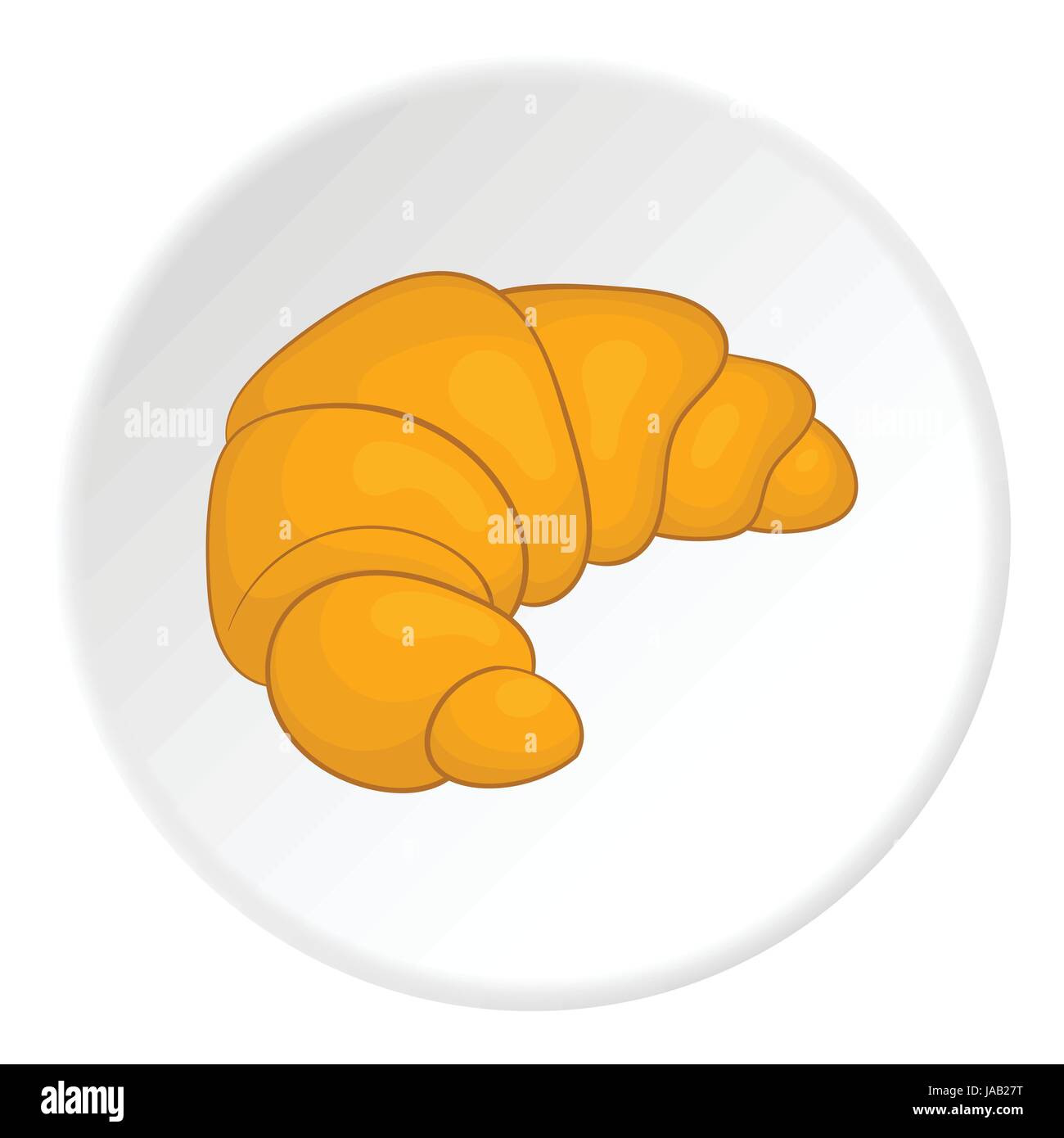 Croissant Icon Cartoon High Resolution Stock Photography and Images - Alamy