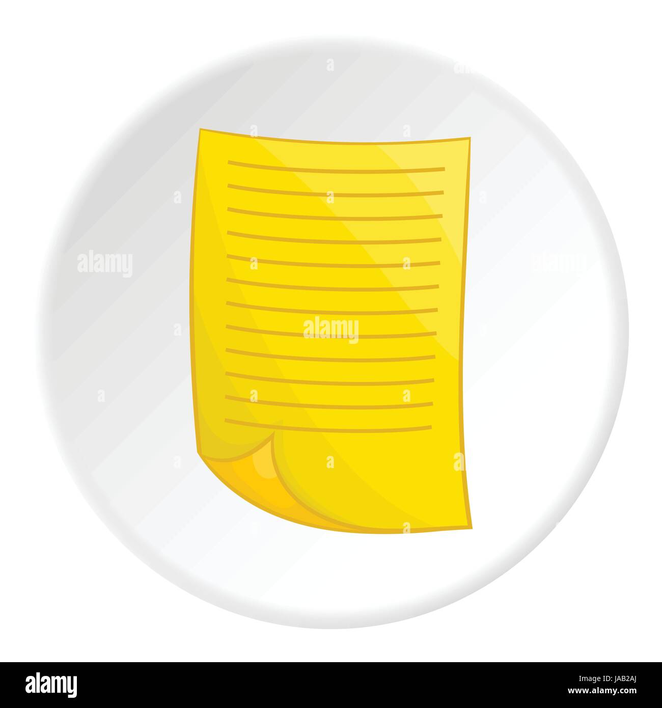 Paper icon, cartoon style Stock Vector Image & Art - Alamy