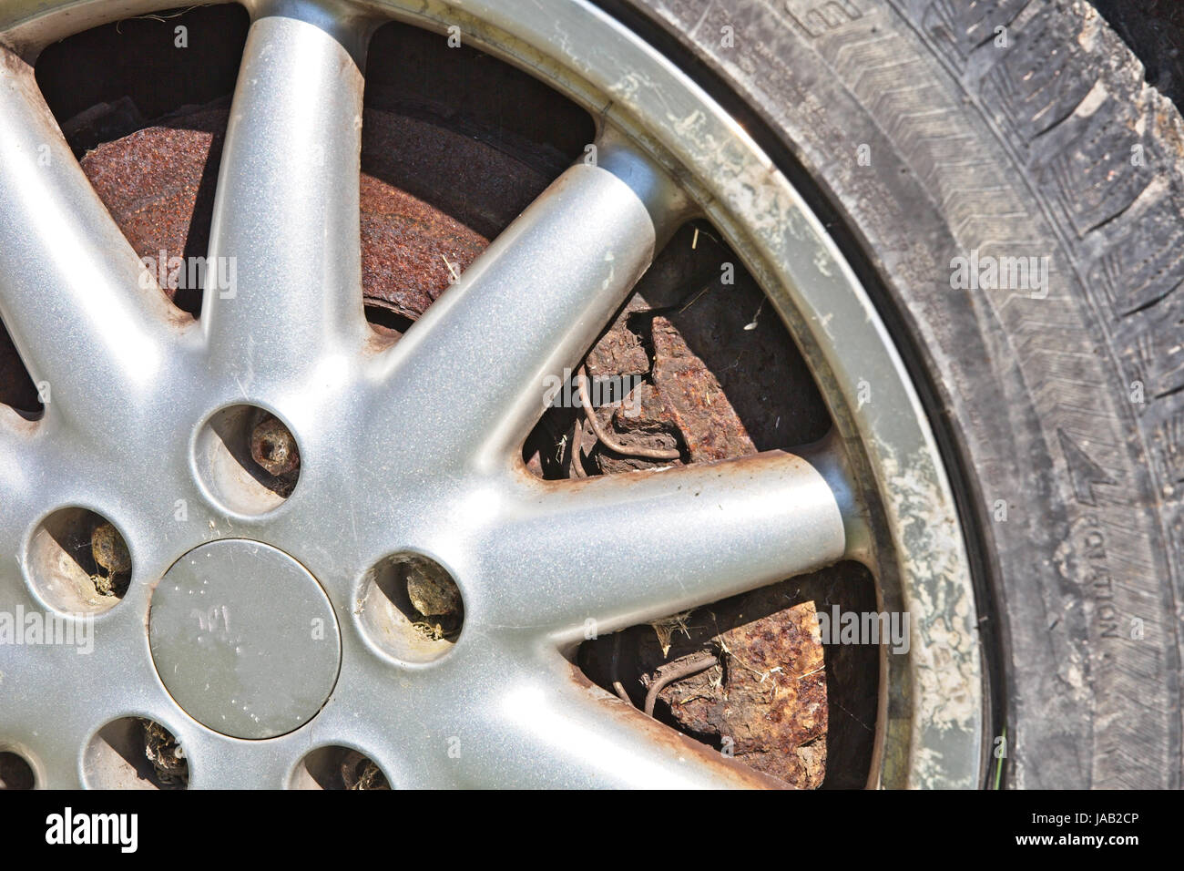 Rusty brake disc Stock Photo - Alamy