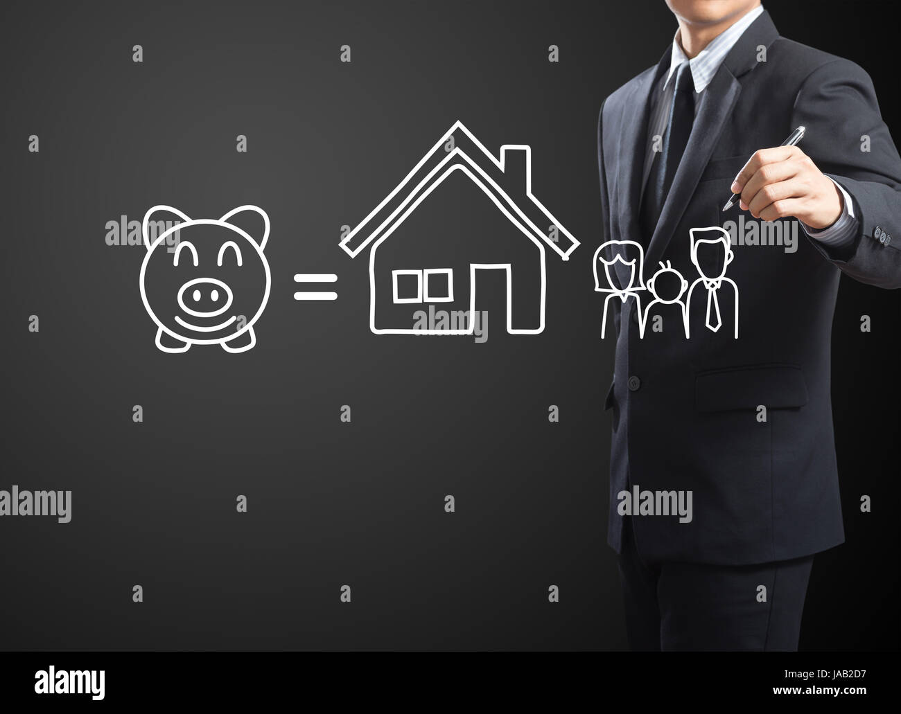 Businessman drawing Insurance concept Stock Photo - Alamy