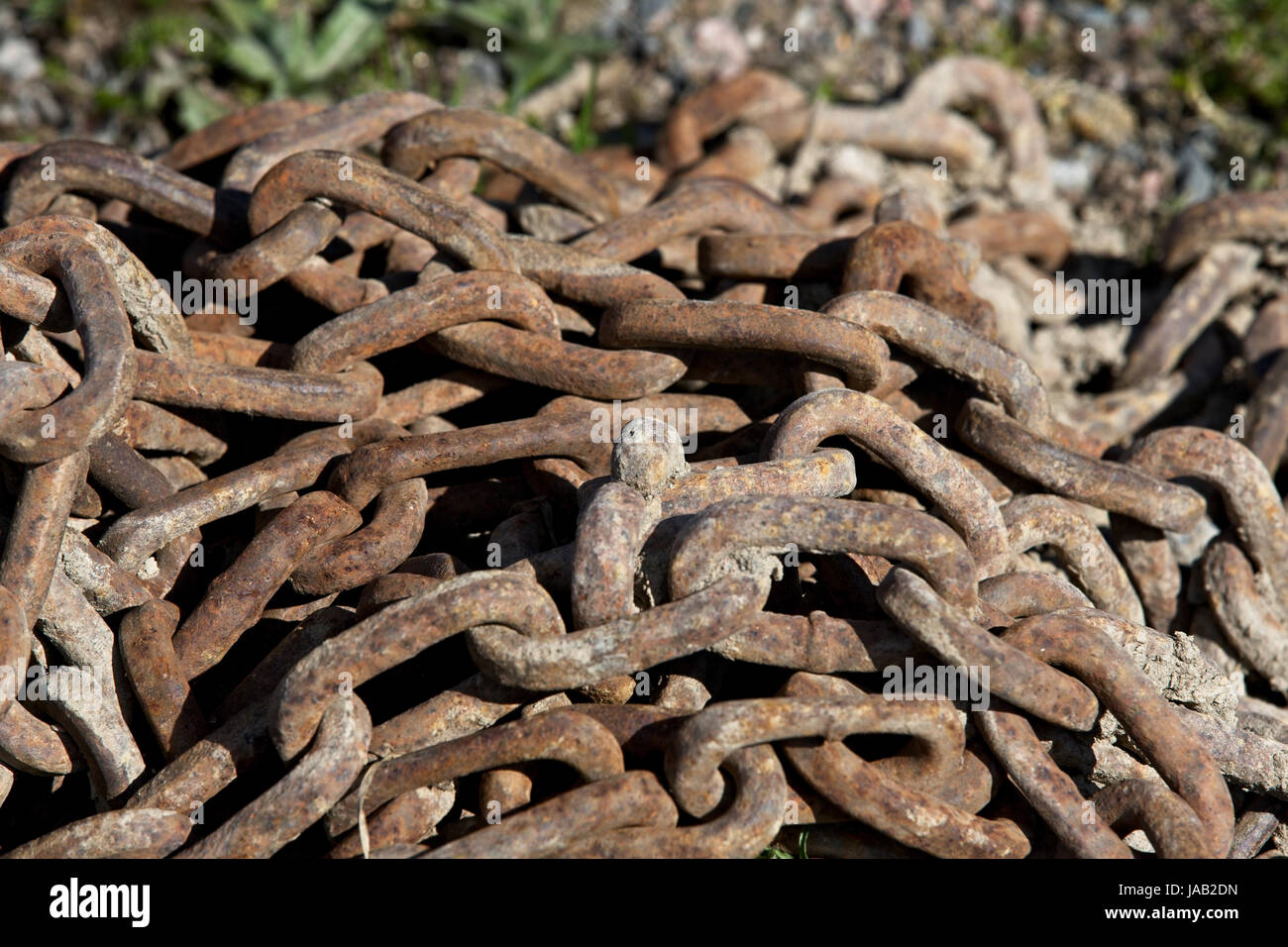 Rusty old chain Stock Photo - Alamy