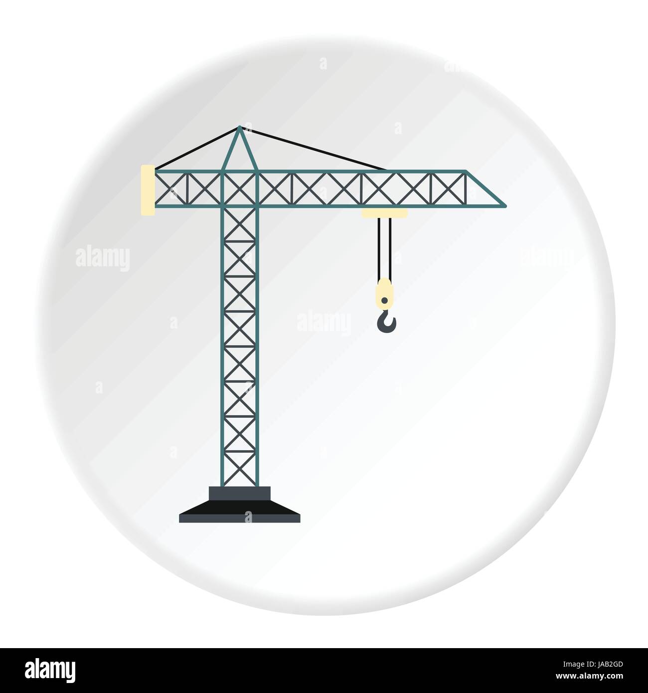 Crane icon, flat style Stock Vector Image & Art - Alamy
