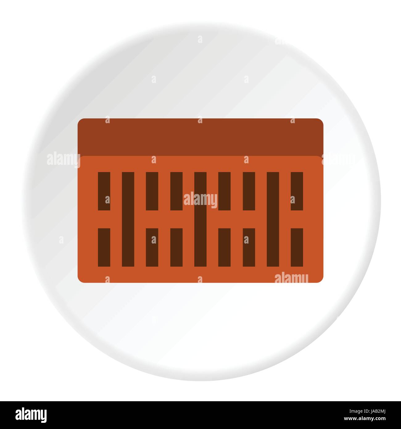 Brick icon. Flat illustration of brick vector icon for web Stock Vector ...