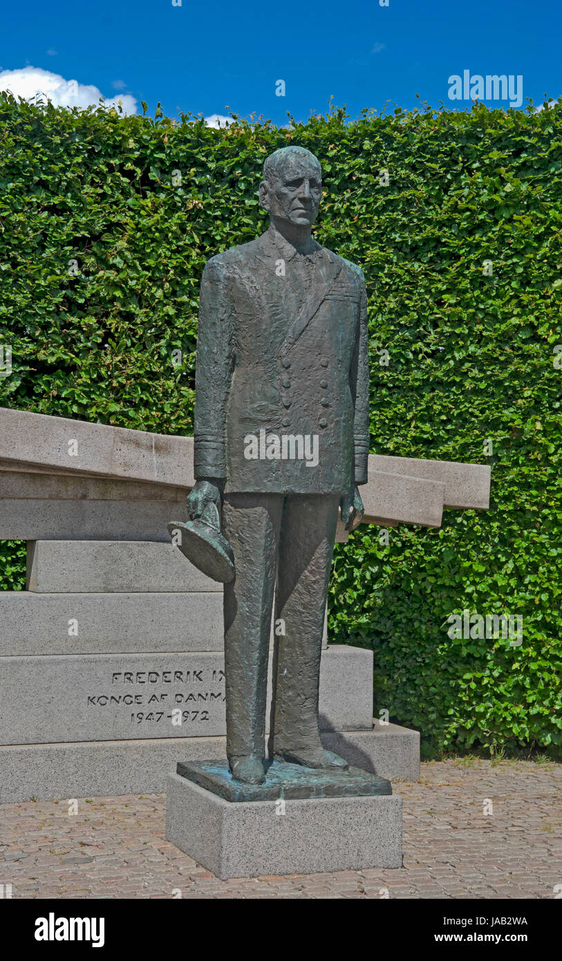 King Frederik IX Statue, Copenhagen, Denmark Stock Photo - Alamy