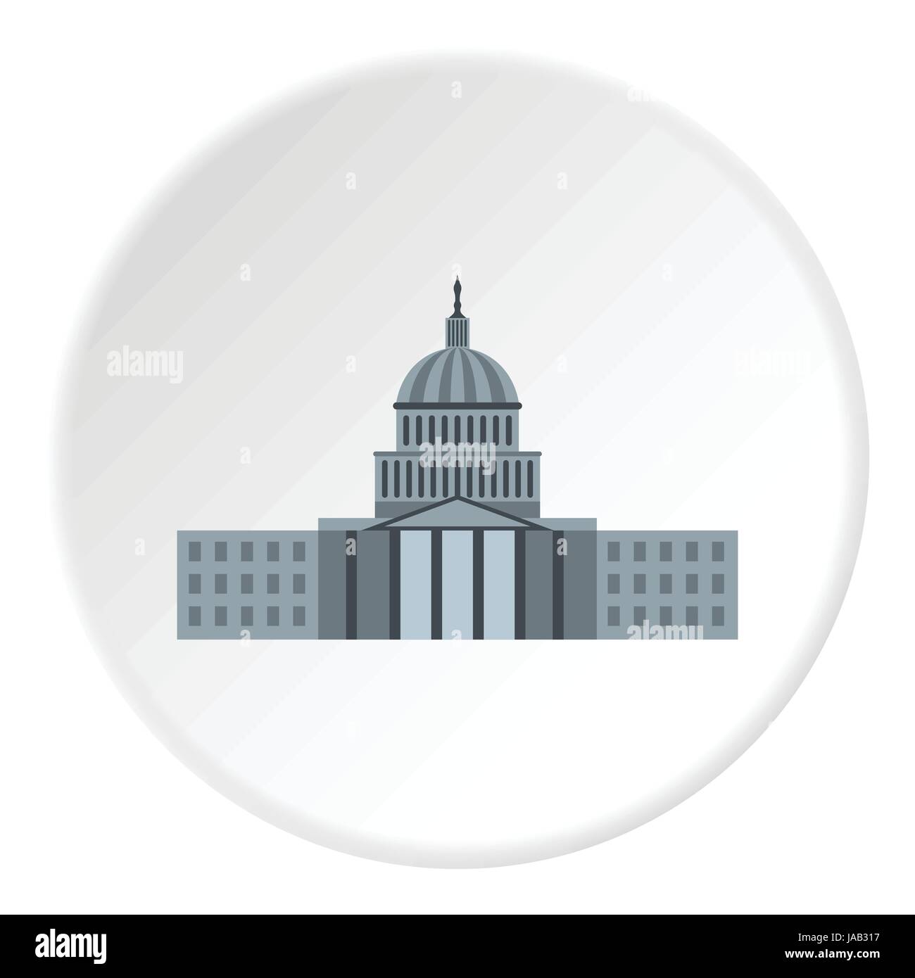 Capitol icon. Flat illustration of capitol vector icon for web Stock ...
