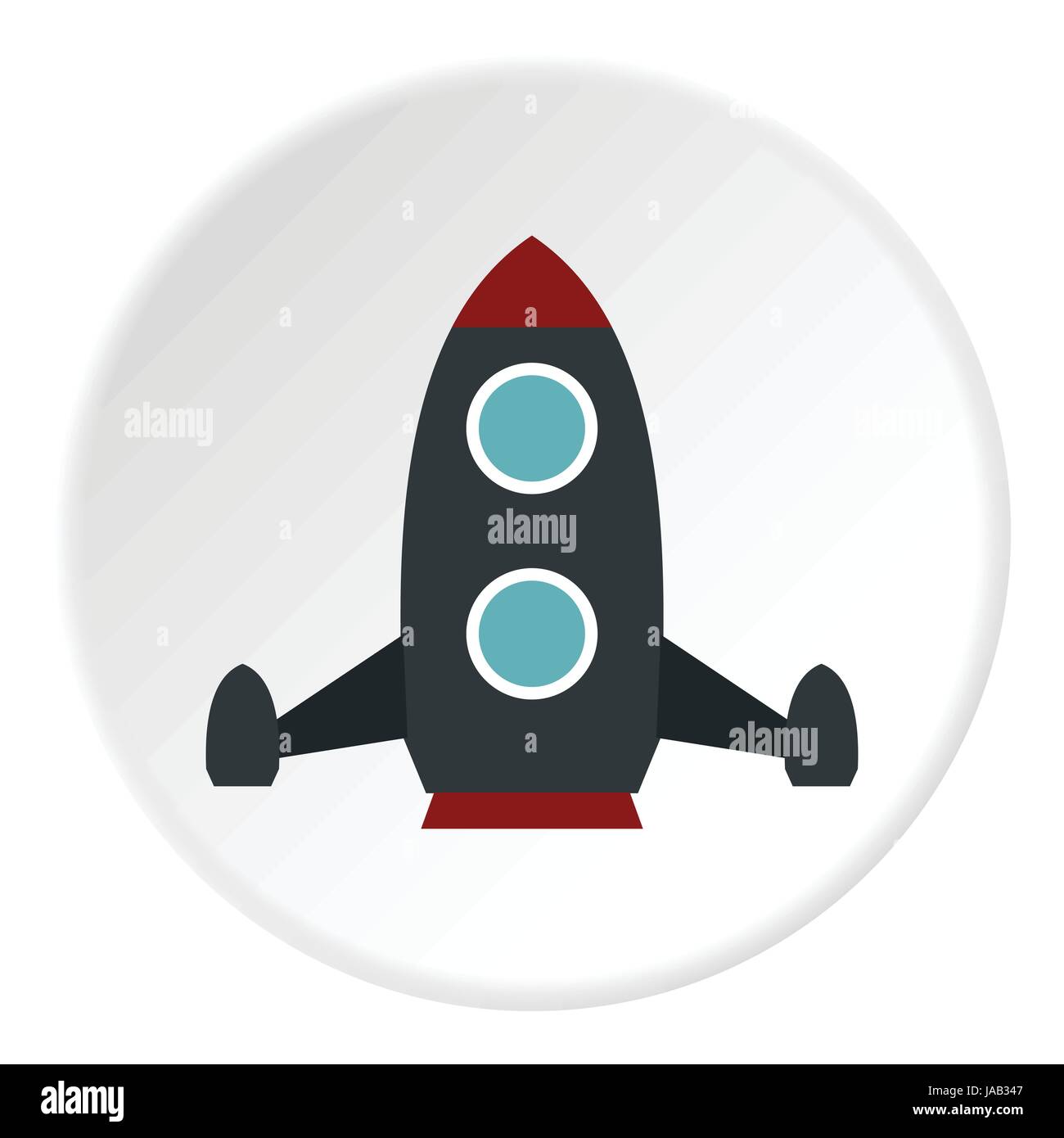 Rocket flies icon. Flat illustration of rocket flies vector icon for ...