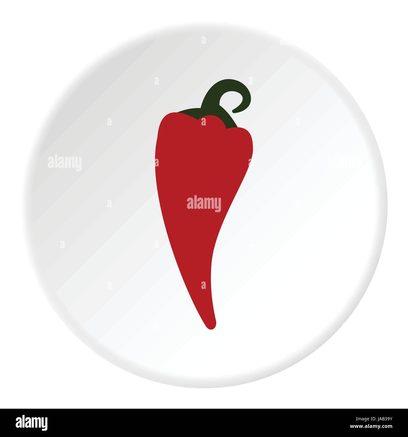 Hot pepper icon. Flat illustration of hot pepper vector icon for web ...