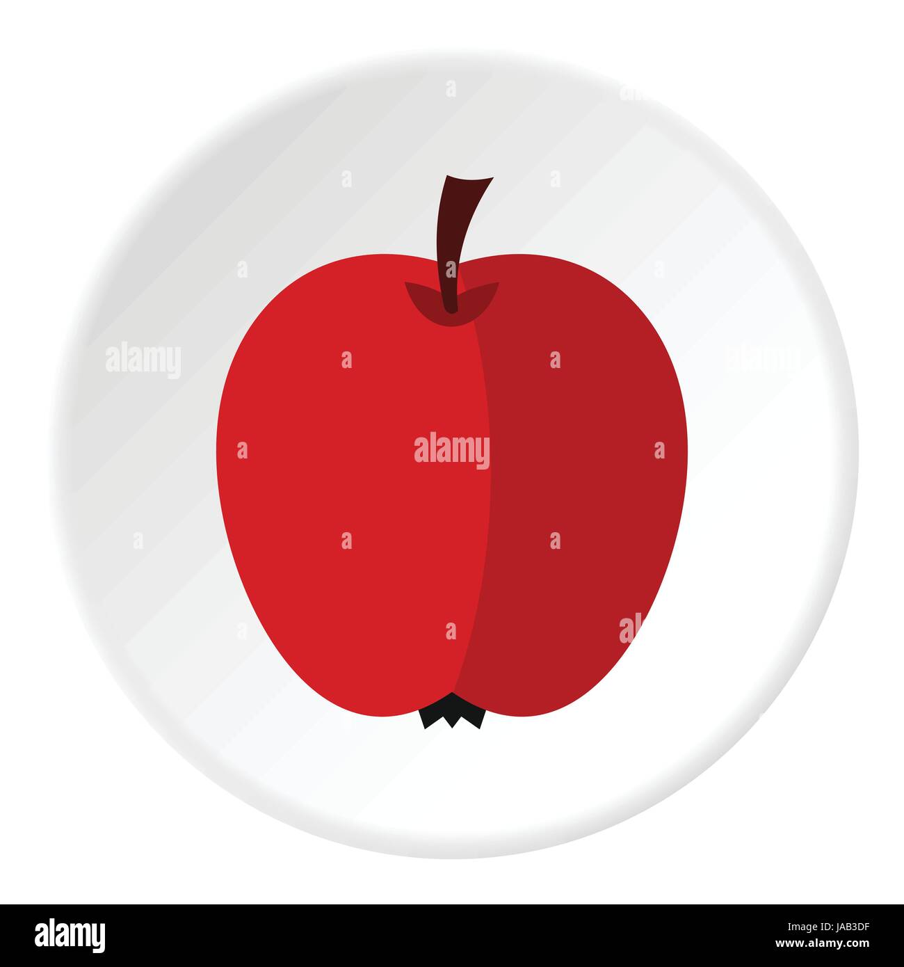 Apple icon. Flat illustration of apple vector icon for web Stock Vector ...