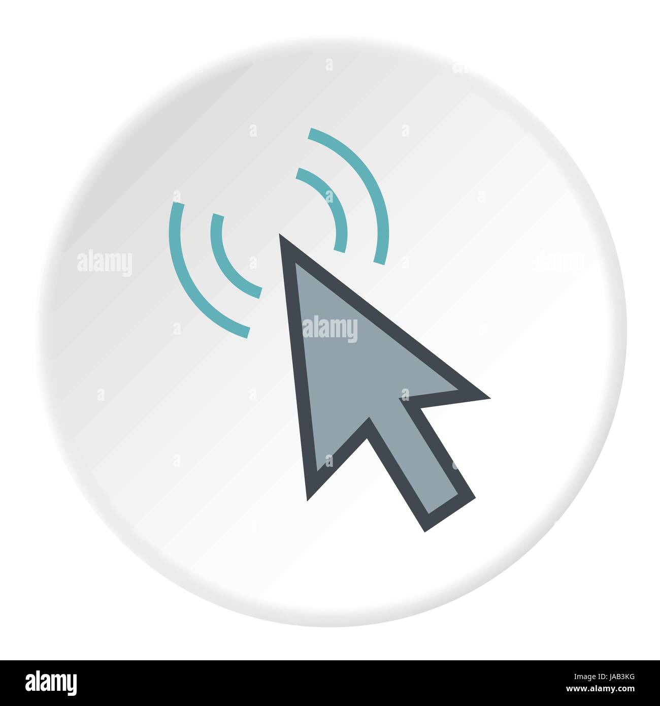 Cursor of mouse clicks icon. Flat illustration of cursor of mouse ...