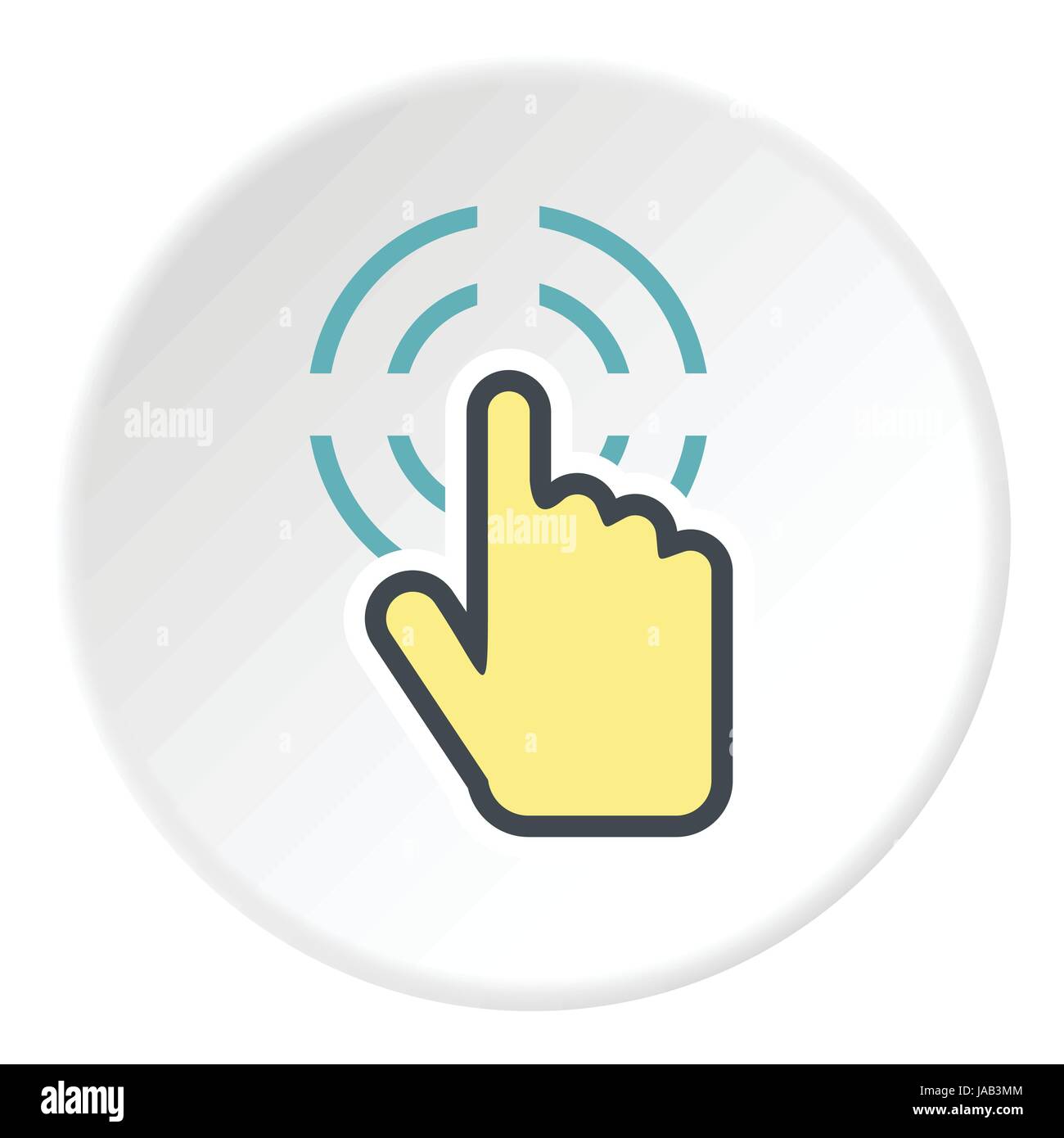 Cursor icon. Flat illustration of cursor vector icon for web Stock ...