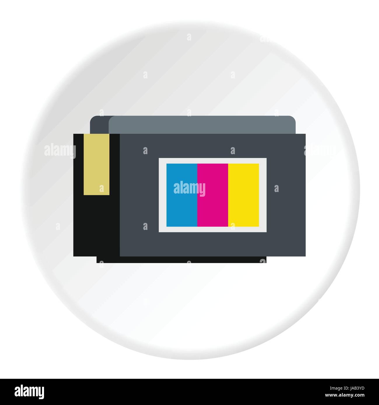 Continuous ink supply system icon. Flat illustration of continuous ink ...