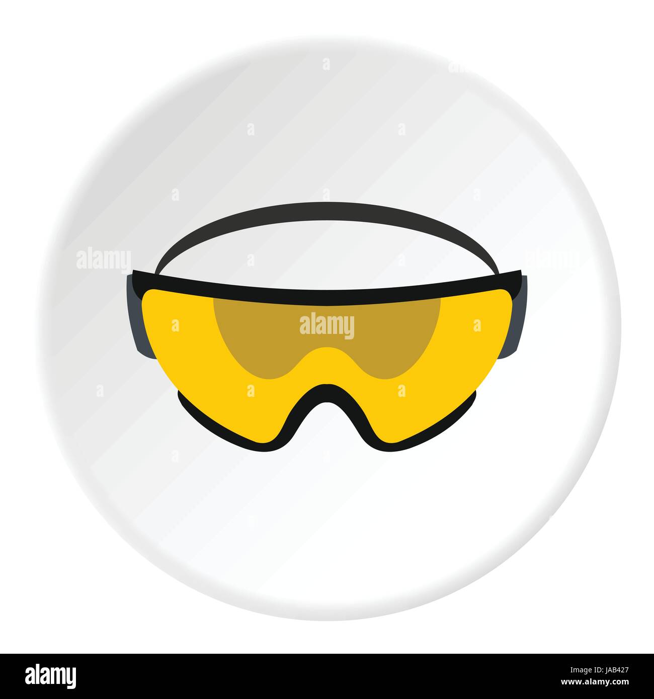 Military goggles icon. Flat illustration of military goggles vector ...