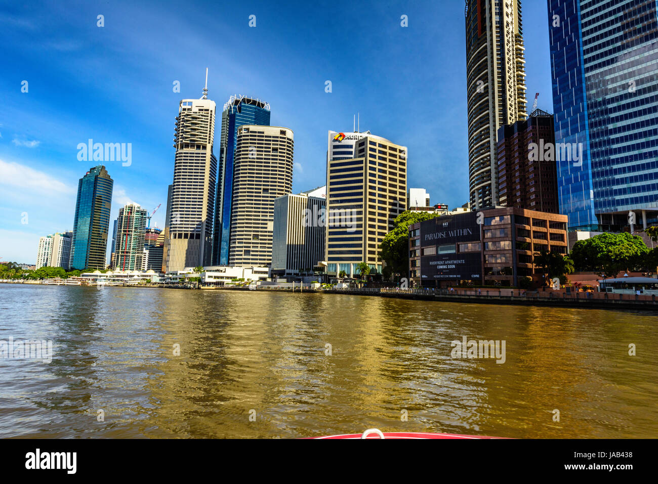 Brisbane River, Southbank and Botanical Gardens Stock Photo - Alamy